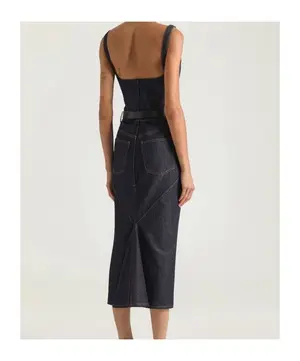 Givenchy Raw Denim Kickback Dress