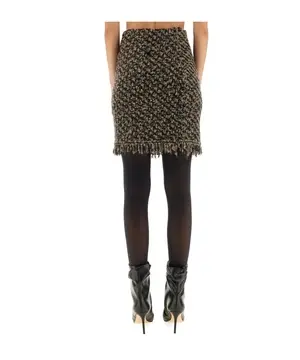 Fabiana Filippi A-line Mini Skirt With Fringe Detail - Black