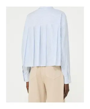 Max Mara Eden Striped Shirt - Light Blue