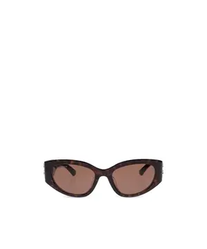 Balenciaga Bossy Cat-eye Frame Sunglasses - Brown