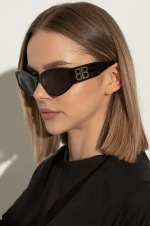 Balenciaga Bossy Cat-eye Frame Sunglasses - Brown