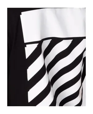 Off-White Diagonal Stripe Print T-shirt