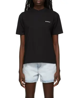 Off-White Diagonal Stripe Print T-shirt