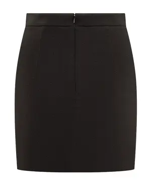 Moschino Zippered Skirt With Heart Detail