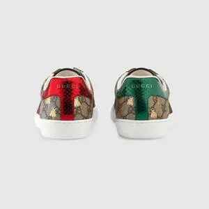 Gucci Ace Gg Supreme Bee Sneakers - Gray