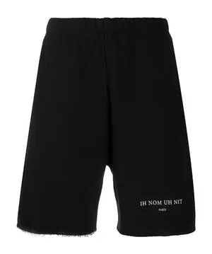 IH NOM UH NIT Logo Fringed Hem Shorts
