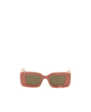 Loewe Loewe Geometric Rectangle Frame Sunglasses Brown