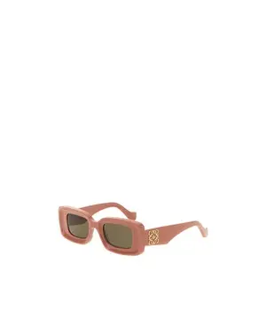 Loewe Geometric Rectangle Frame Sunglasses - Brown