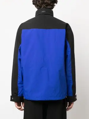 Sacai Funnel-neck Reversible Jacket - Blue
