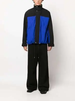 Sacai Funnel-neck Reversible Jacket - Blue