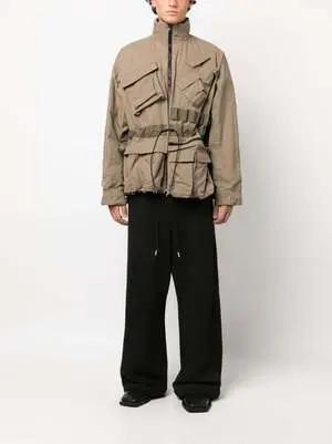 Sacai Funnel-neck Reversible Jacket - Blue
