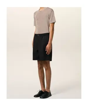 Ami Elasticated Waist Shorts - Black