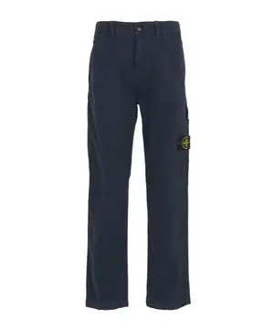 Stone Island Regular Fit Trousers With Old Effect