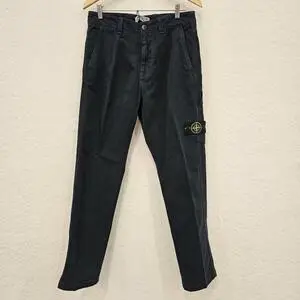 Stone Island Regular Fit Trousers With Old Effect