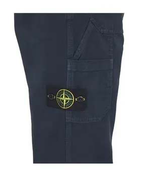 Stone Island Regular Fit Trousers With Old Effect