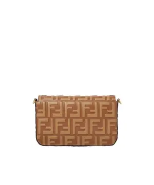 Fendi Ff Diamonds Chain-linked Wallet - Brown