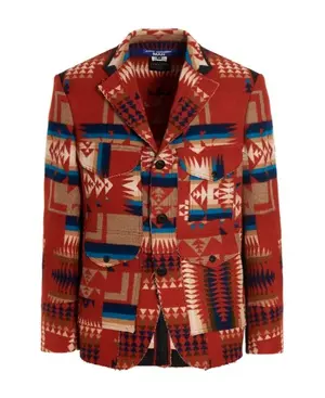 Junya Watanabe All-over Pattern Single-breasted Jacket