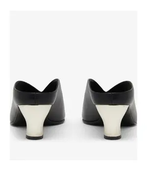 Alexander McQueen Open-toe Slip-on Mules With Lacquered Heels