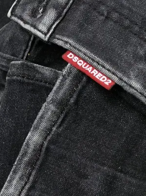 Dsquared2 Straight-leg Distressed Jeans - Black