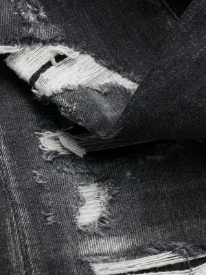 Dsquared2 Straight-leg Distressed Jeans - Black