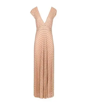 FORTE_FORTE Diamond Plissé Knitted Dress - Multicolor