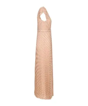 FORTE_FORTE Diamond Plissé Knitted Dress - Multicolor