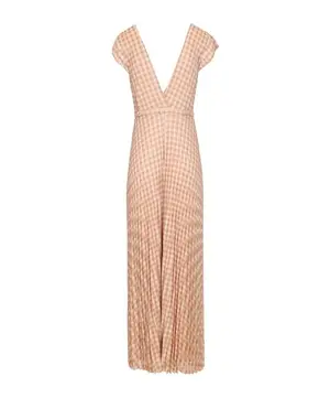 FORTE_FORTE Diamond Plissé Knitted Dress - Multicolor