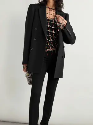 Dries Van Noten Double-breasted Tailored Blazer - Black