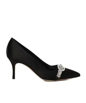 Manolo Blahnik Embellished Pointed Toe Pumps