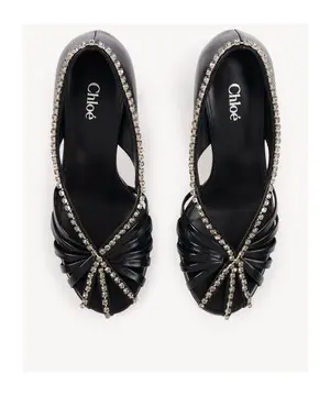 Chloé Leonie Embellished Slingback Pumps