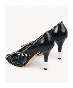 Chloé Leonie Embellished Slingback Pumps