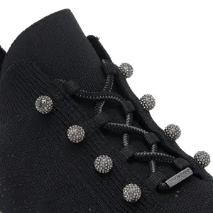 JIMMY CHOO Embellished Knit Sneakers