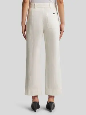 Etro Straight-cut Gabardine Trousers