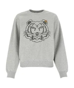 Kenzo Tiger Print Cotton Sweater