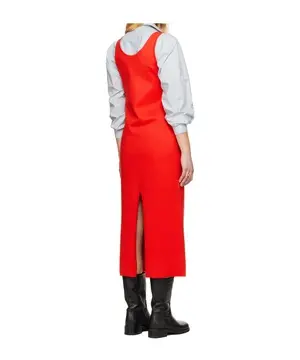 Auralee Sleeveless Knitted Midi Dress