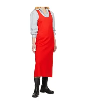 Auralee Sleeveless Knitted Midi Dress