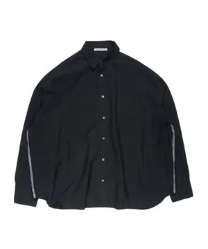 Acne Studios Striped Button-up Shirt - Black/grey