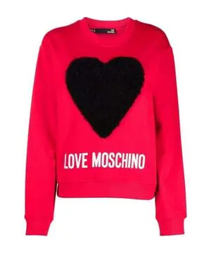 Moschino Heart Appliqué Sweatshirt - Red