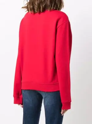 Moschino Heart Appliqué Sweatshirt - Red