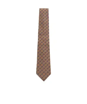 Valentino Garavani Jacquard Neck Tie - Beige/black/white/red
