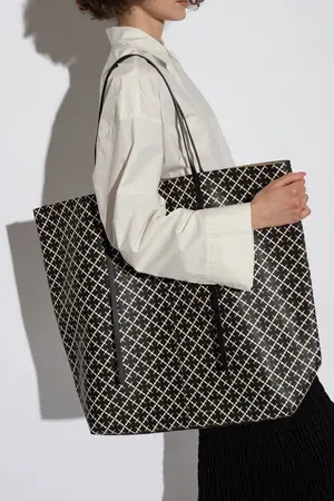 BY MALENE BIRGER Abigail Printed Tote Bag - Black