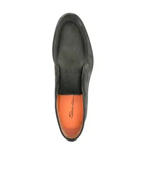 Santoni Almond Toe Ankle Boots