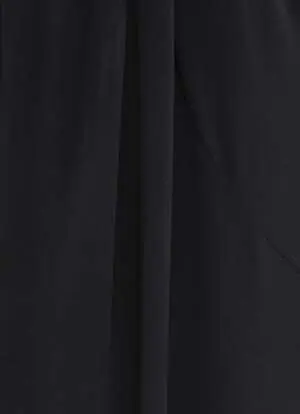 Jacquemus Peplo Maxi Skirt With Pleated Detailing And Slit - Black