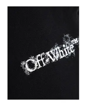 Off-White Logo Printed Drawstring Bermuda Shorts