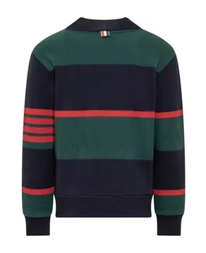 Thom Browne 4-bar Striped Knitted Cardigan