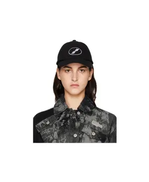 We11Done Logo Embroidered Cotton Cap - Black