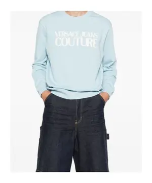 Versace Logo Crewneck Sweatshirt - Blue