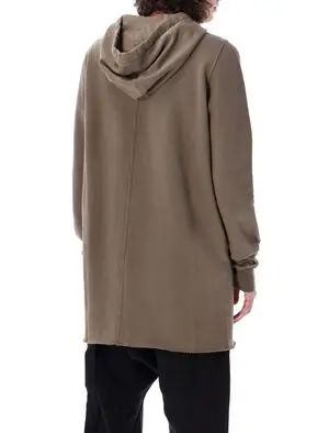 Rick Owens Cut-out Detailed Long Hoodie