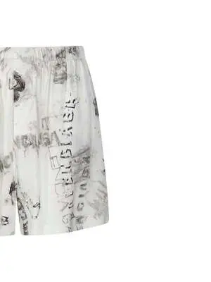 Balenciaga Printed Elastic Waist Shorts