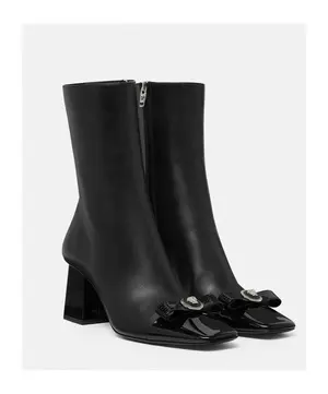 Versace Ribbon Heeled Ankle Boots